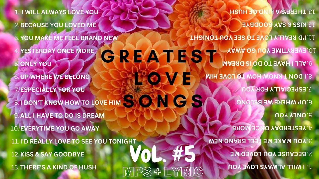 GREATEST LOVE SONGS VOLUME #5 | KARAOKE | BEST LOVE SONGS OFF ALL TIME ...