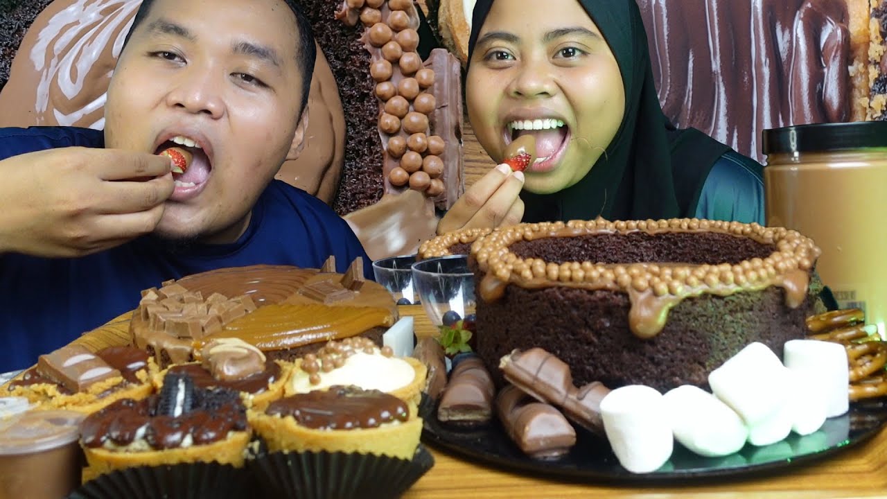SUKA DESSERT FUHH KEK BESAR DIA PALING TERLIUR 😋😋 (mukbang malaysia ...