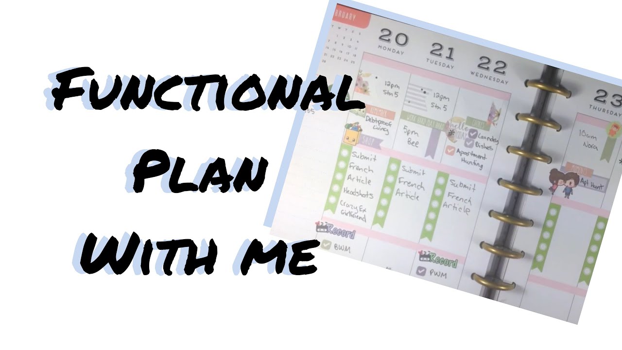Plan with Me | Ft. Station Stickers Club | Functional Planning - YouTube