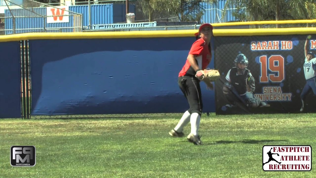 2018 Madison Saunders Left Handed Pitcher and Outfield Softball Skills ...