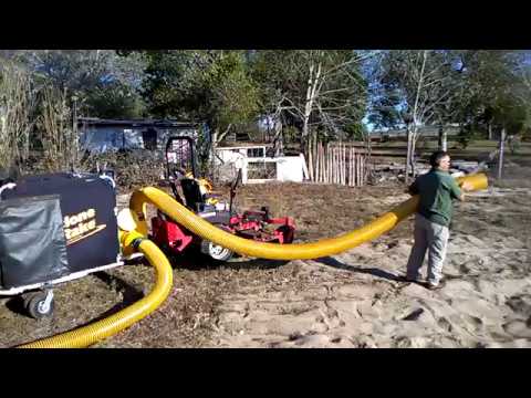 Cyclone Rake makes great mulch - YouTube
