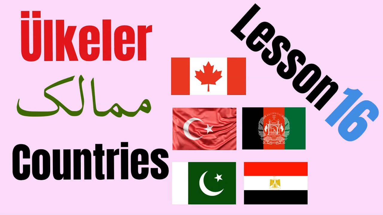 Learn Turkısh Through Urdu Hındı Lesson 16 - Countries | Ülkeler - YouTube