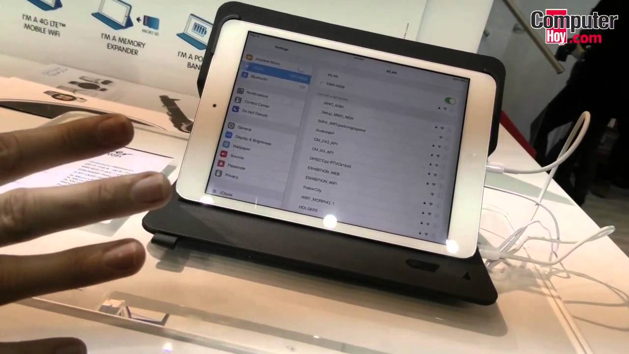 Alcatel funda que añade 4G al iPad Mini - MWC 2015 - YouTube