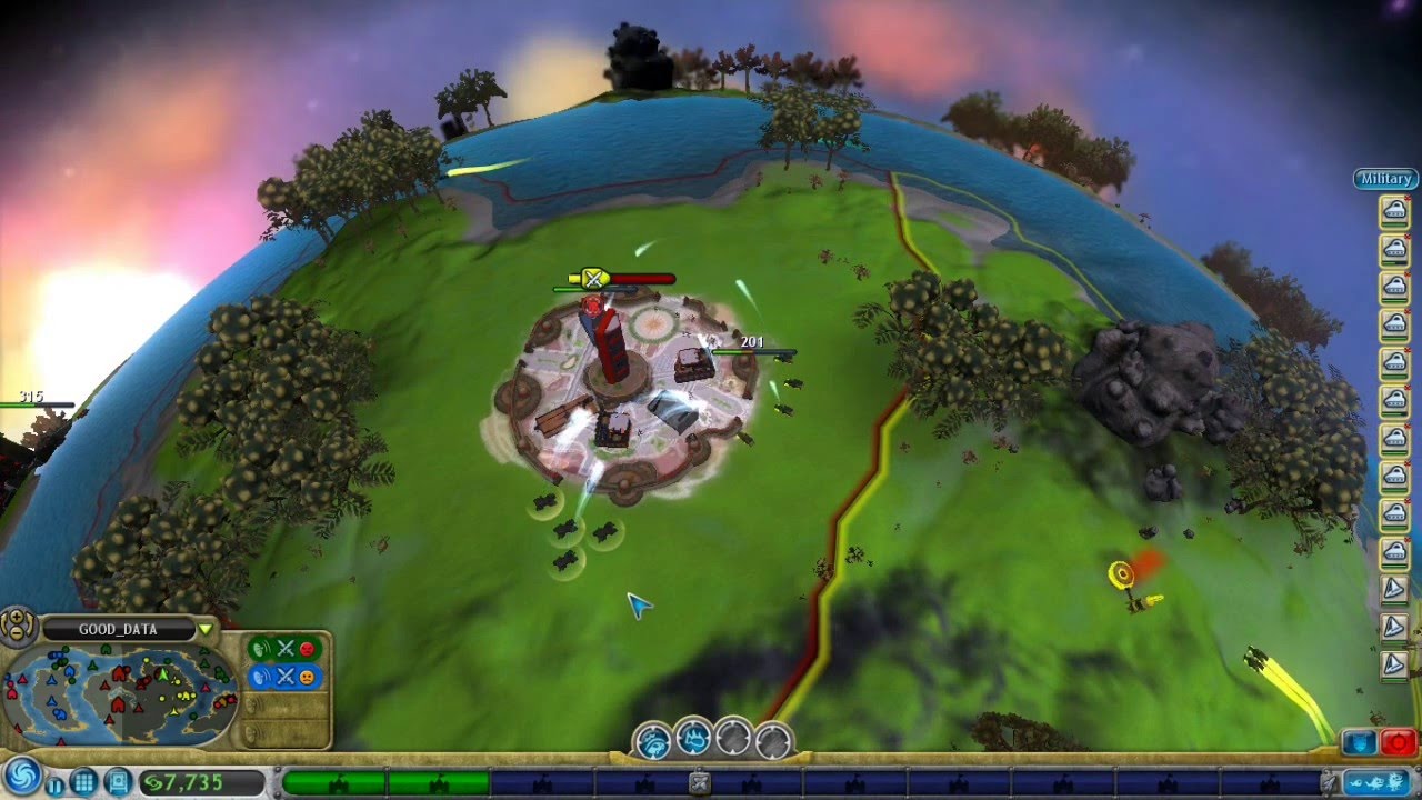 Spore Hard Mode Full Aggressive Ep 7: Military Civilization Stage ...