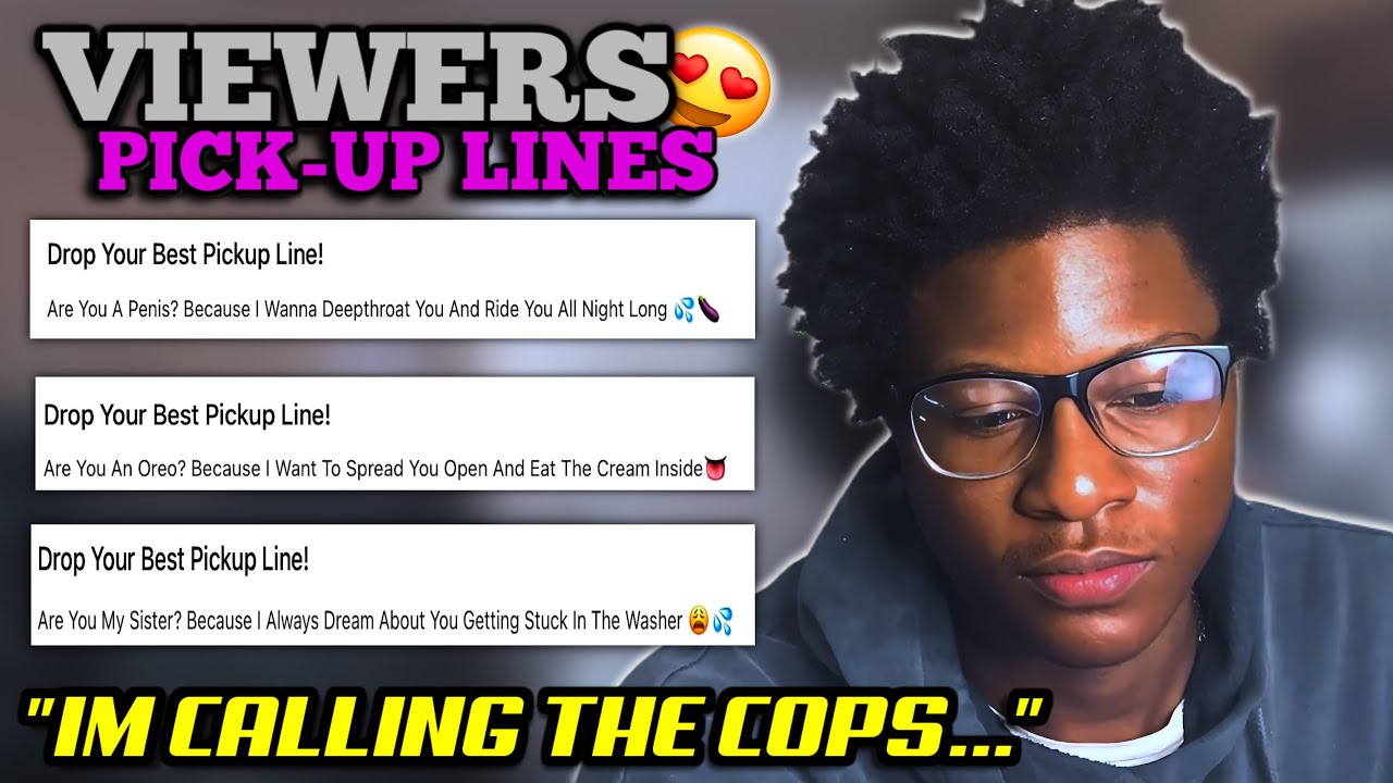 My Viewers Tried RIZZING Me With Pick Up Lines... - YouTube