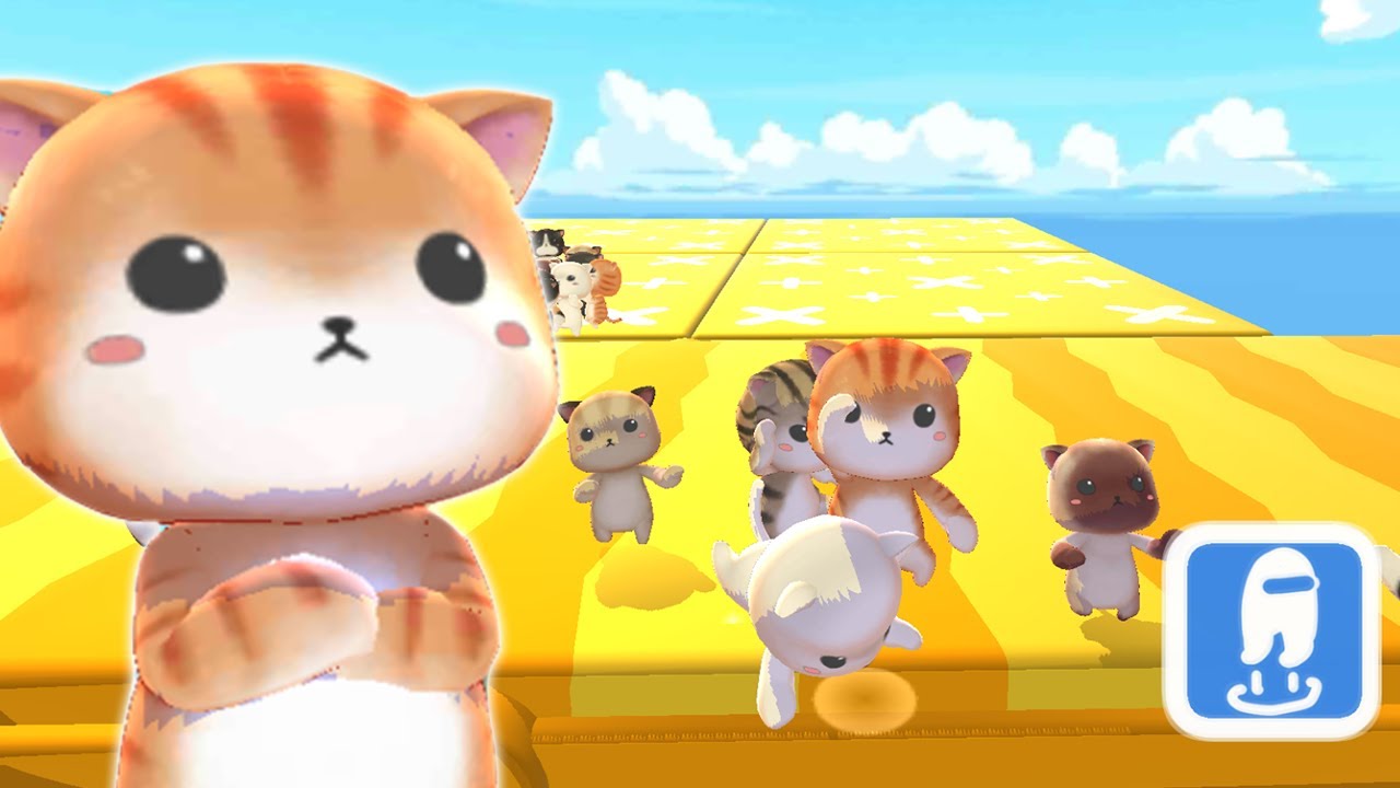 Cat fall guys 고양이 폴가이즈 - YouTube
