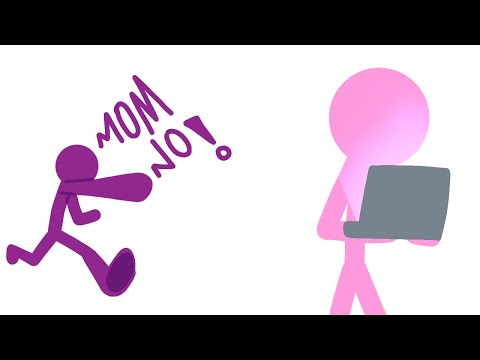Purple's Mom (Pink) reads Purple's browser history