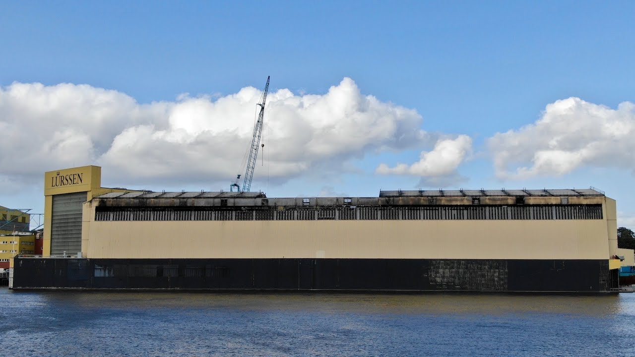 4K | Major Fire Grossbrand Lürssen - two weeks later - YouTube