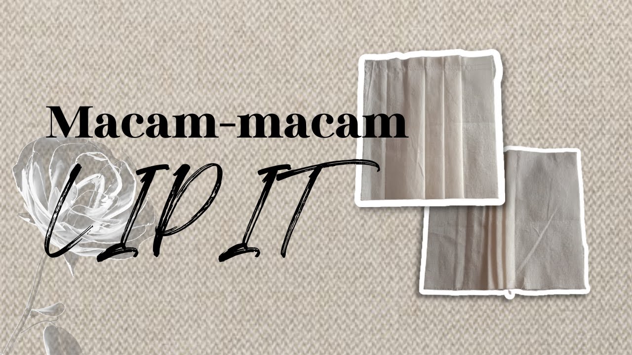 how to make pleats || types of pleats - YouTube