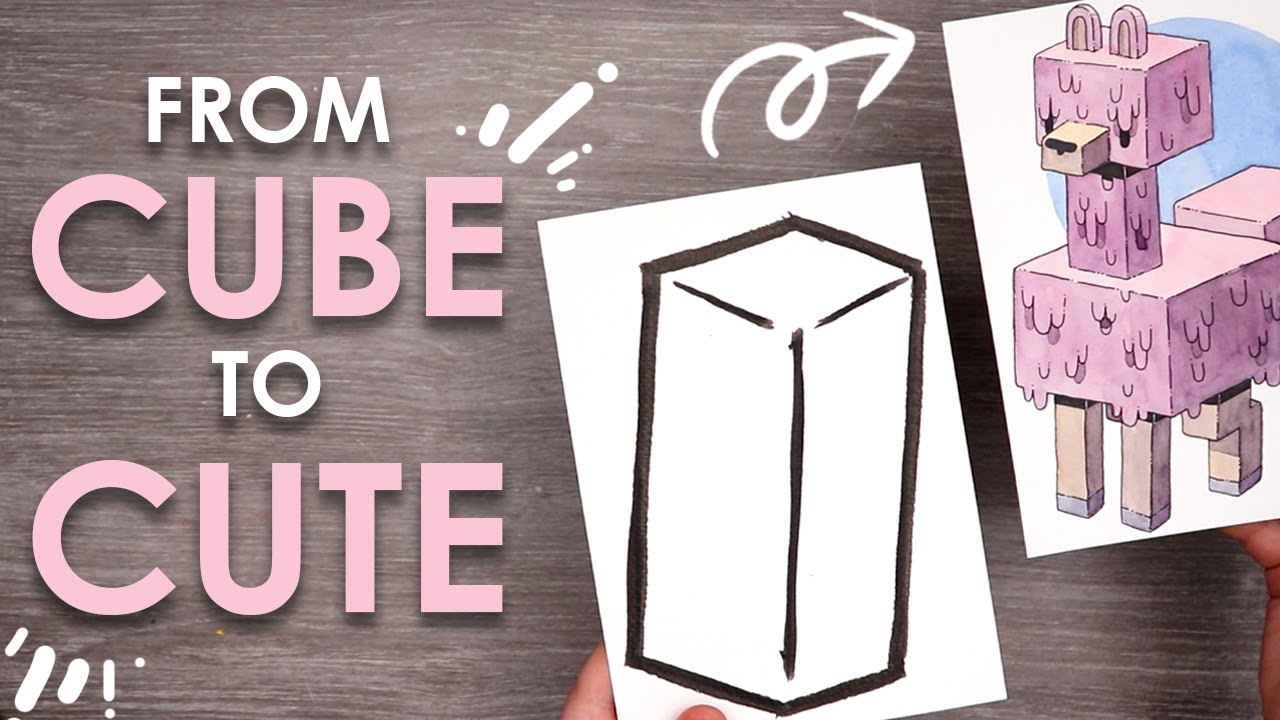 From CUBE To CUTE - Designing Animals From Cubes - YouTube