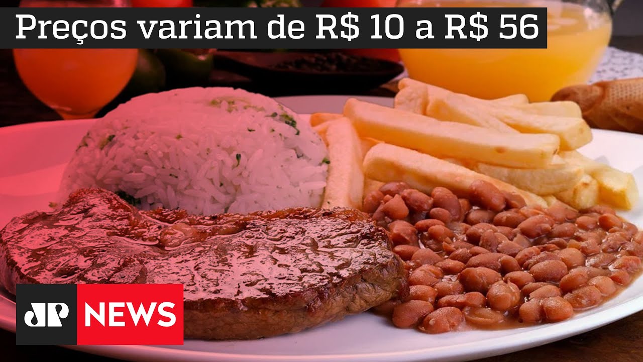 Variações do prato feito em São Paulo chegam em até 110% - YouTube