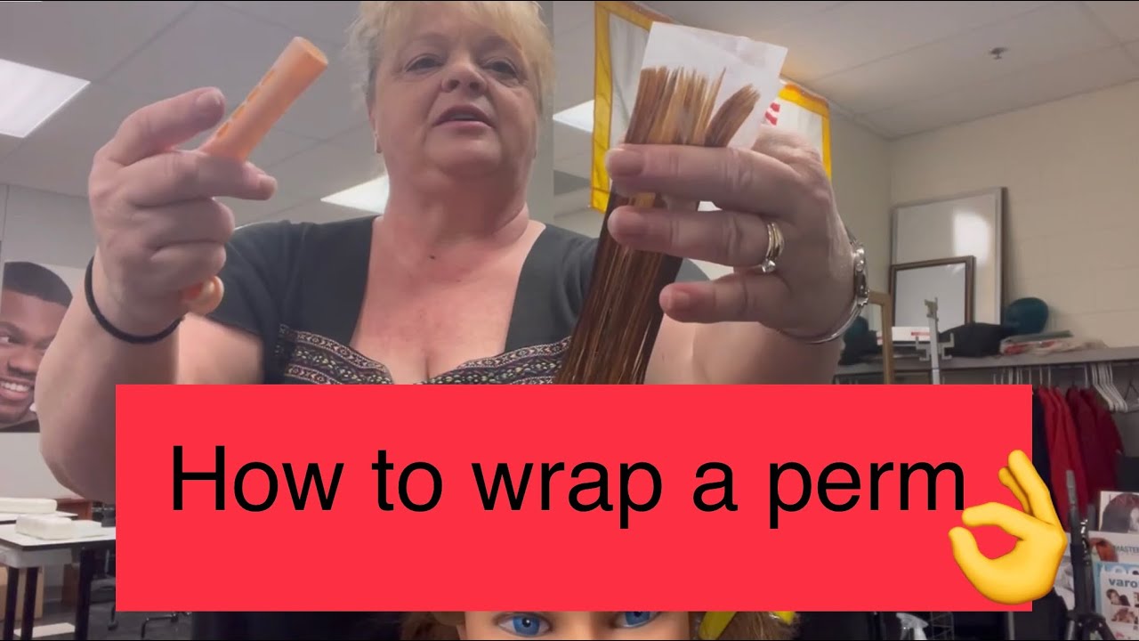 How to wrap a perm! Book Wrap technique - YouTube