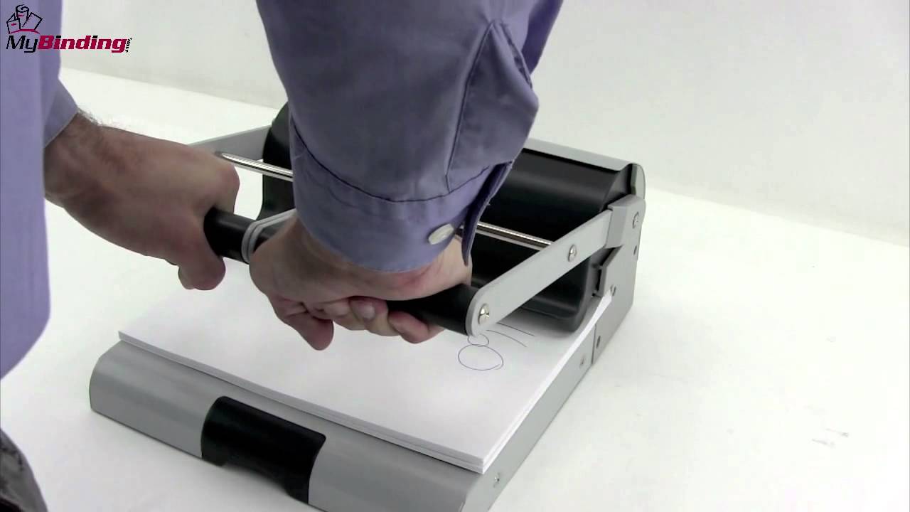 Swingline High Capacity Heavy Duty 3 Hole Punch Demo - YouTube