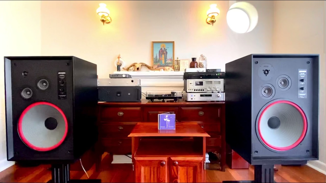 Refurbished Jensen LS-6b Speakers with Cerwin Vega drivers - YouTube
