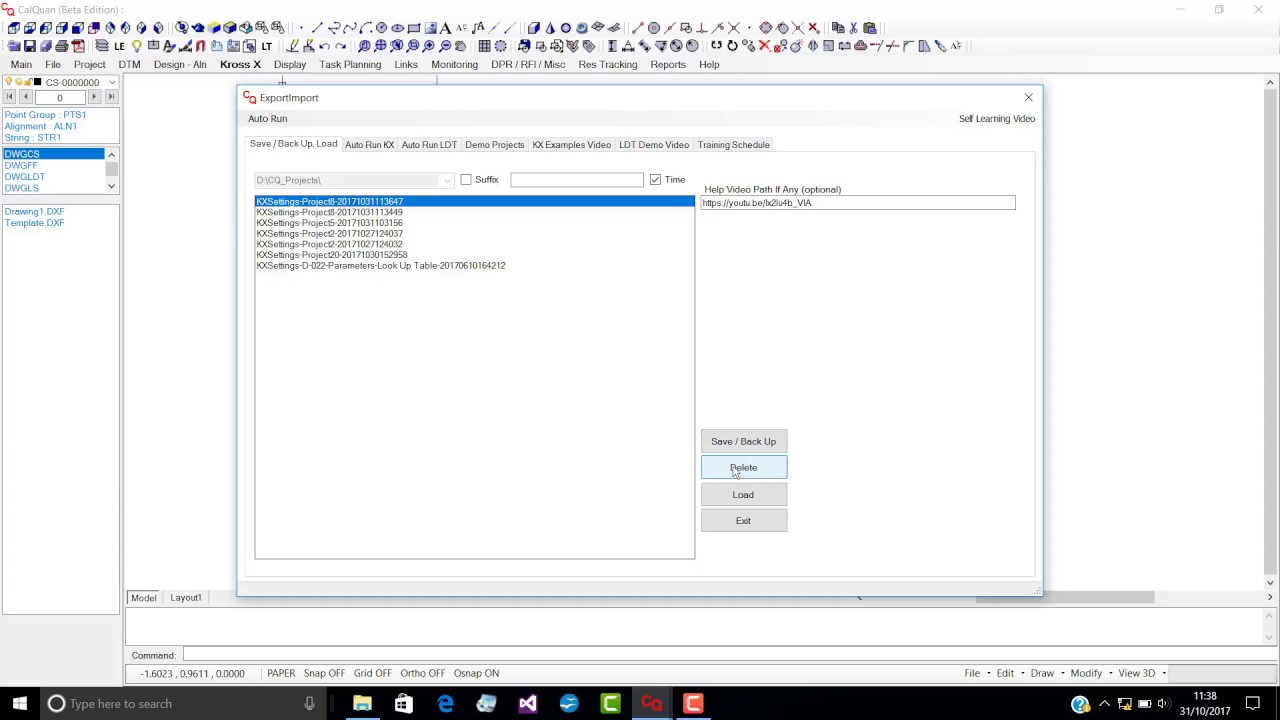 A-001 - Save / Back Up Load Settings - YouTube