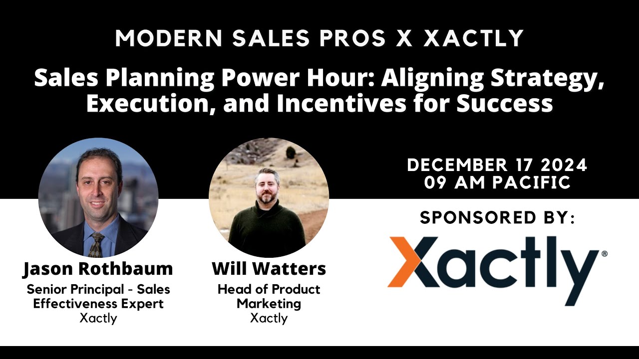 Sales Planning Power Hour Aligning Strategy, Execution, and Incentives ...