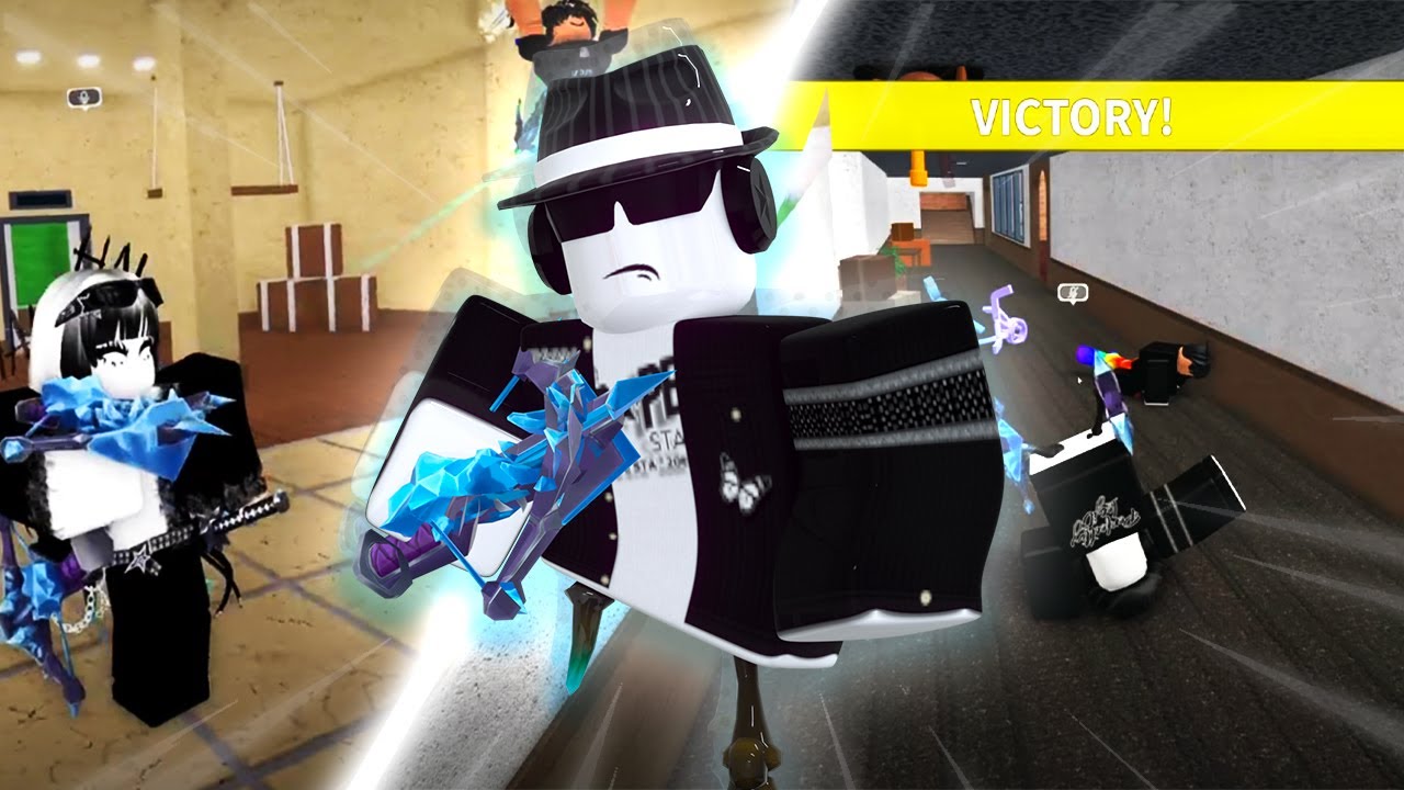 MM2 SHERIFF + MURDERER WINS WITH FRIENDS [Murder Mystery 2] - YouTube