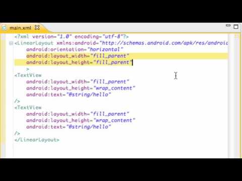 Android Application Development Tutorial 6 Introduction to Layouts in ...