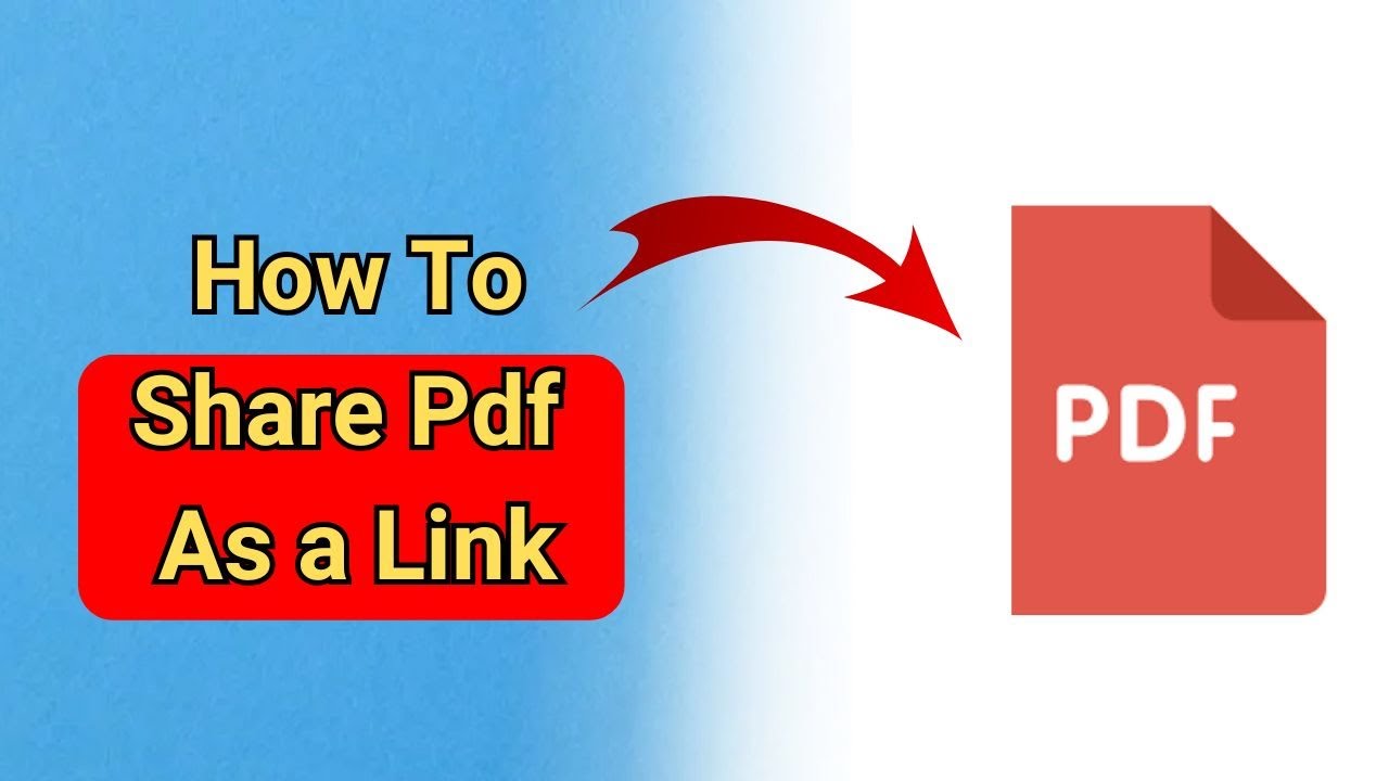 How To Share PDF As Link - Easy Guide - YouTube