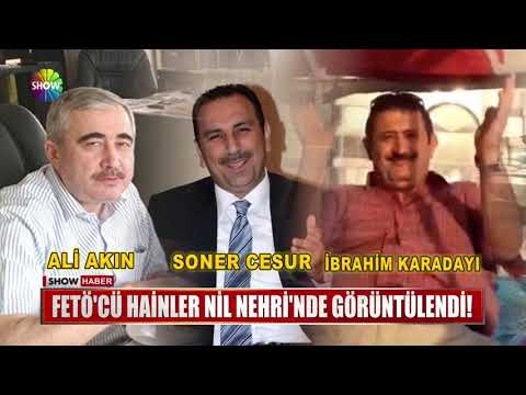FETÖ'cü hainler Nil Nehri'nde görüntülendi!