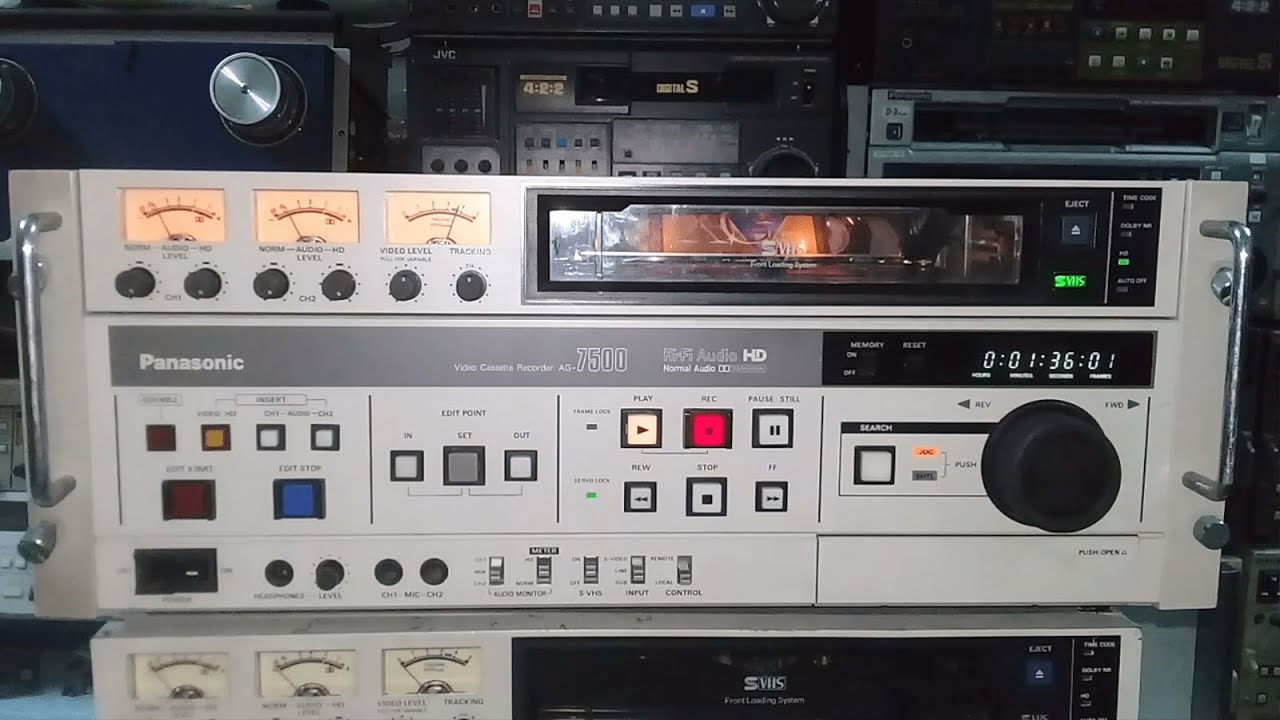 Panasonic AG-7500 Pro S-VHS VTR - YouTube