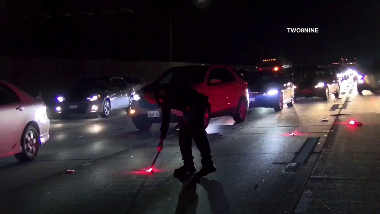 *GRAPHIC* Person Trapped under Car after Car Crash on Freeway, Pacomia ...