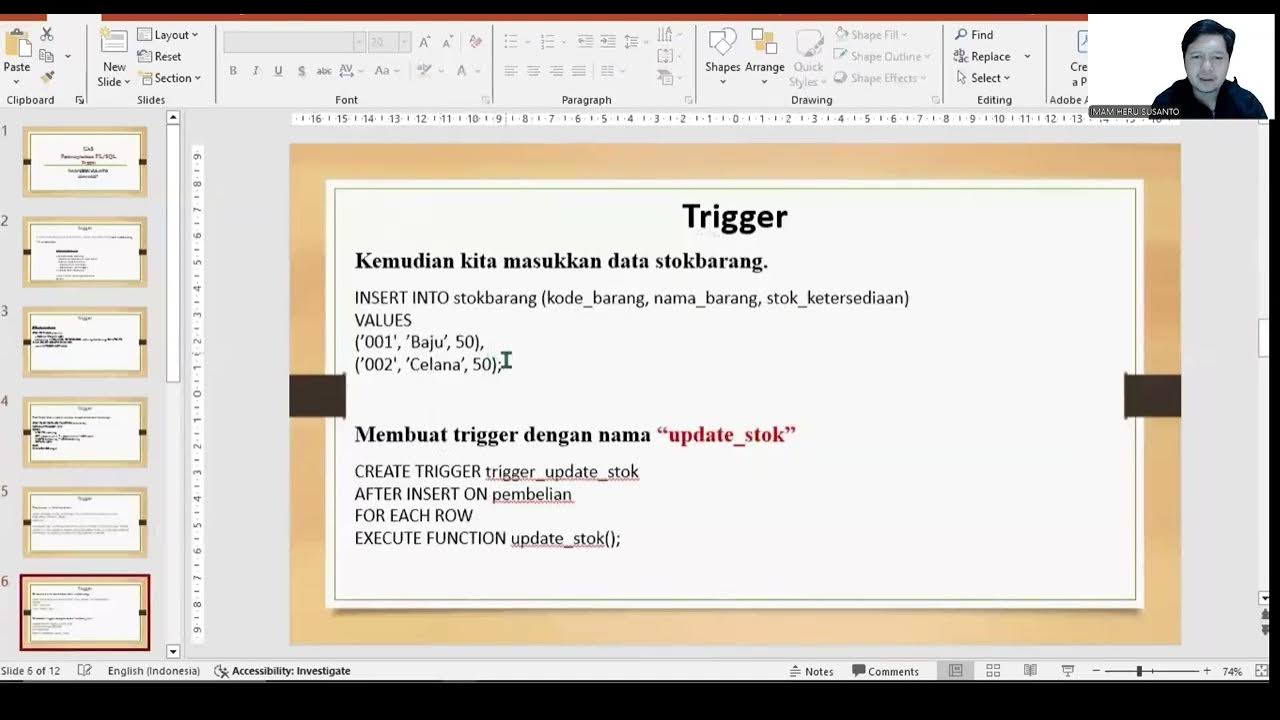 Demo PLSQL Trigger - YouTube