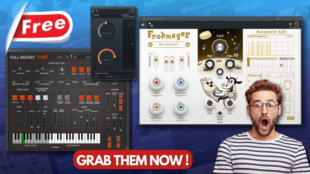 Best 3 New FREE VST Plugins For 2024 | Ohmforce Frohmager, Oxid by full ...