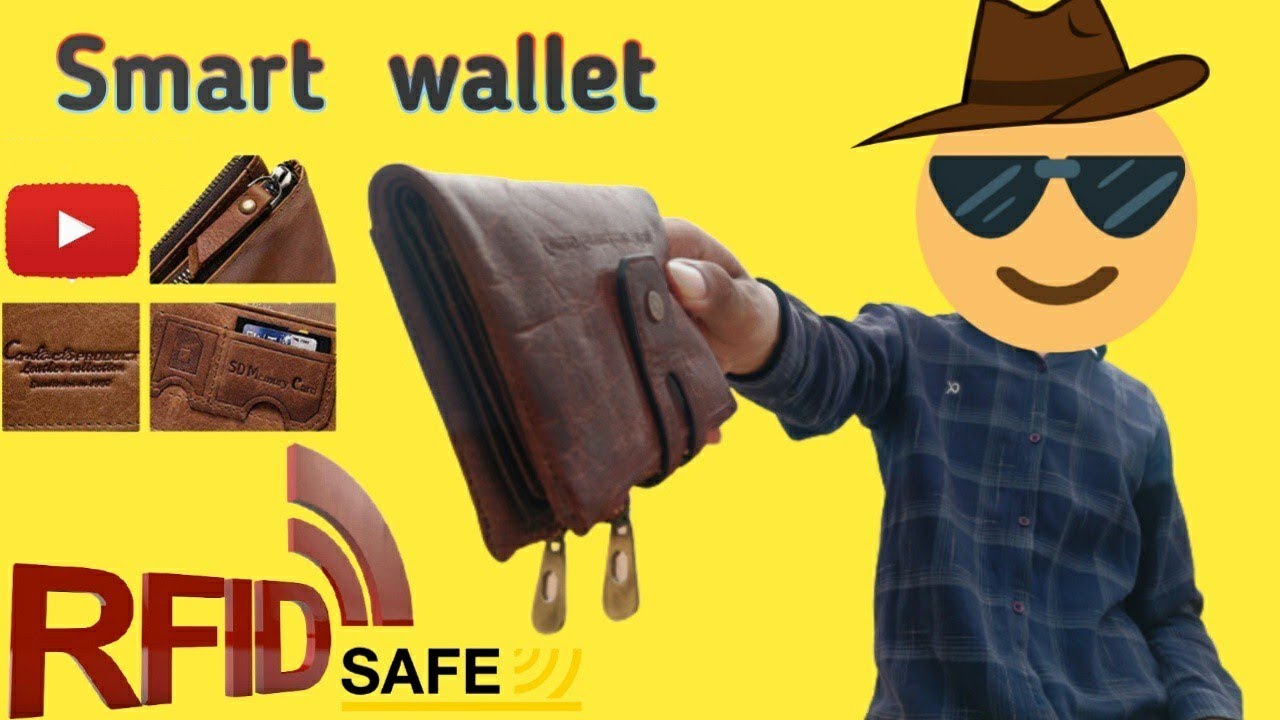 RFID wallet | best wallet | contacts leather brown RFID blocking men's ...