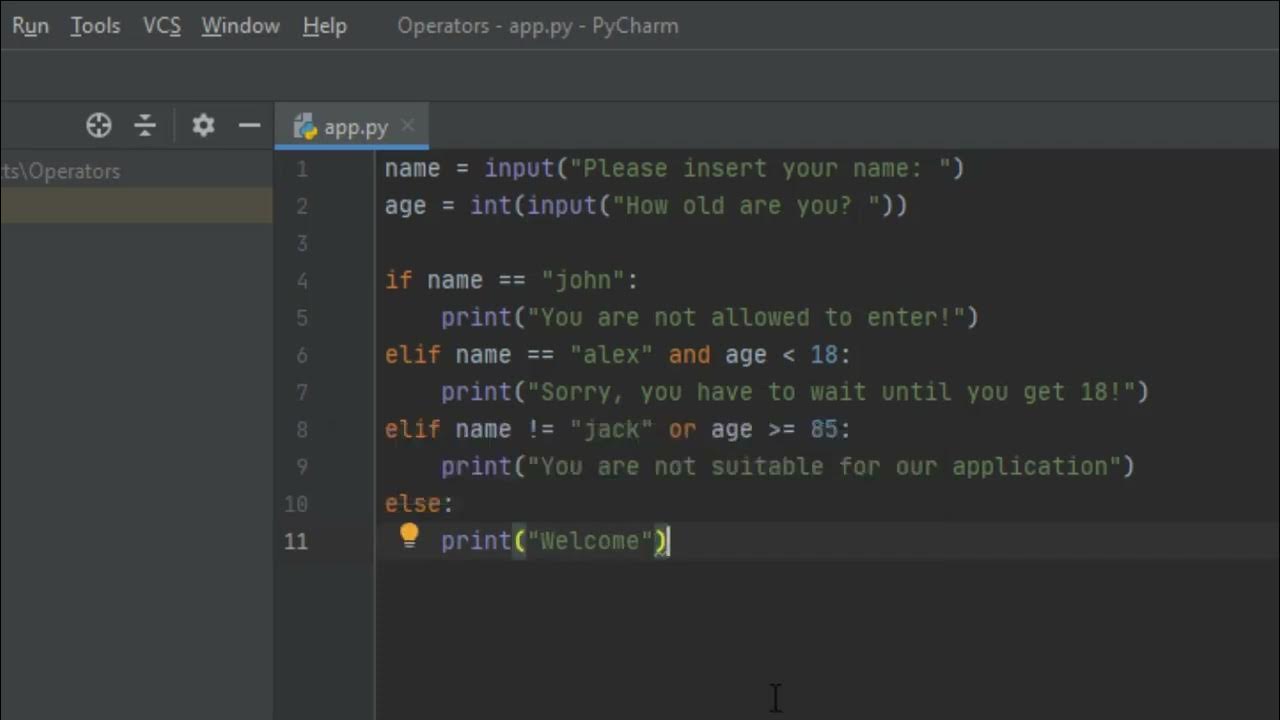 Lesson seven (Operators)#python - YouTube