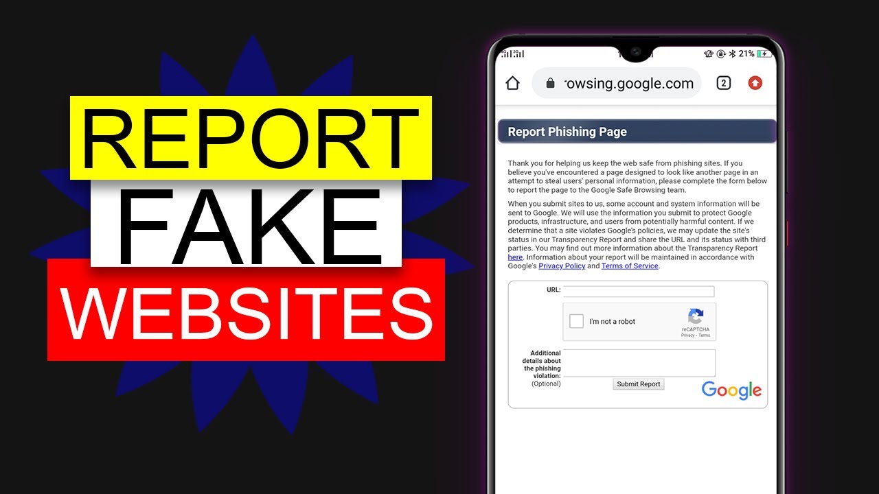 How to report fake website in Google | Nomi Tech | - YouTube