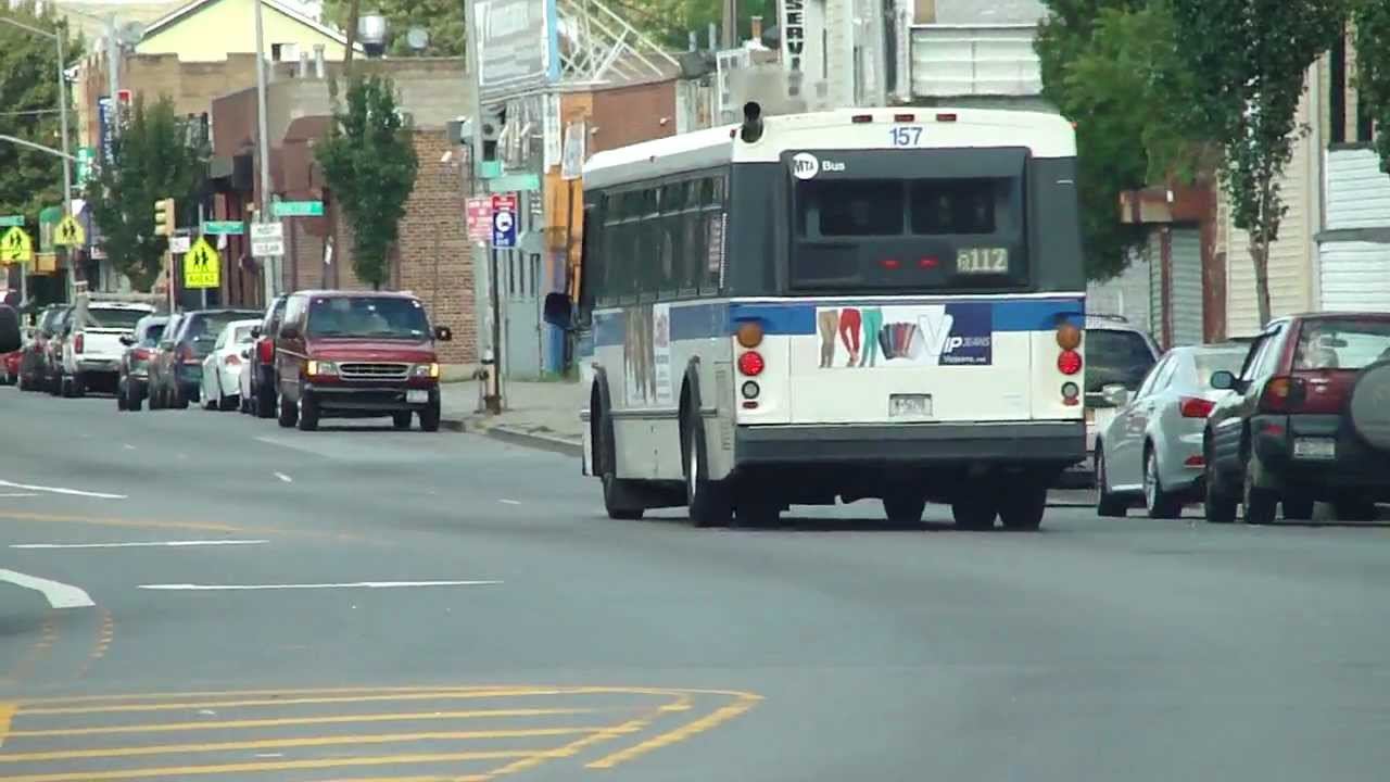 MTA Bus: 1997 OBI Orion V Q112 Bus #157 at Van Wyck Expressway-Liberty ...