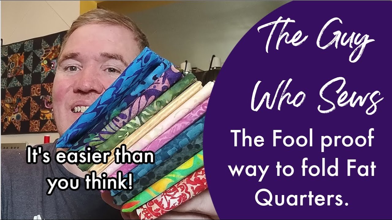 Fold Fat Quarters like a pro! - YouTube