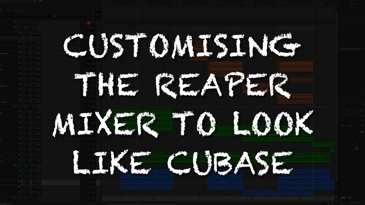 Customise the REAPER mixer to look like Cubase - YouTube