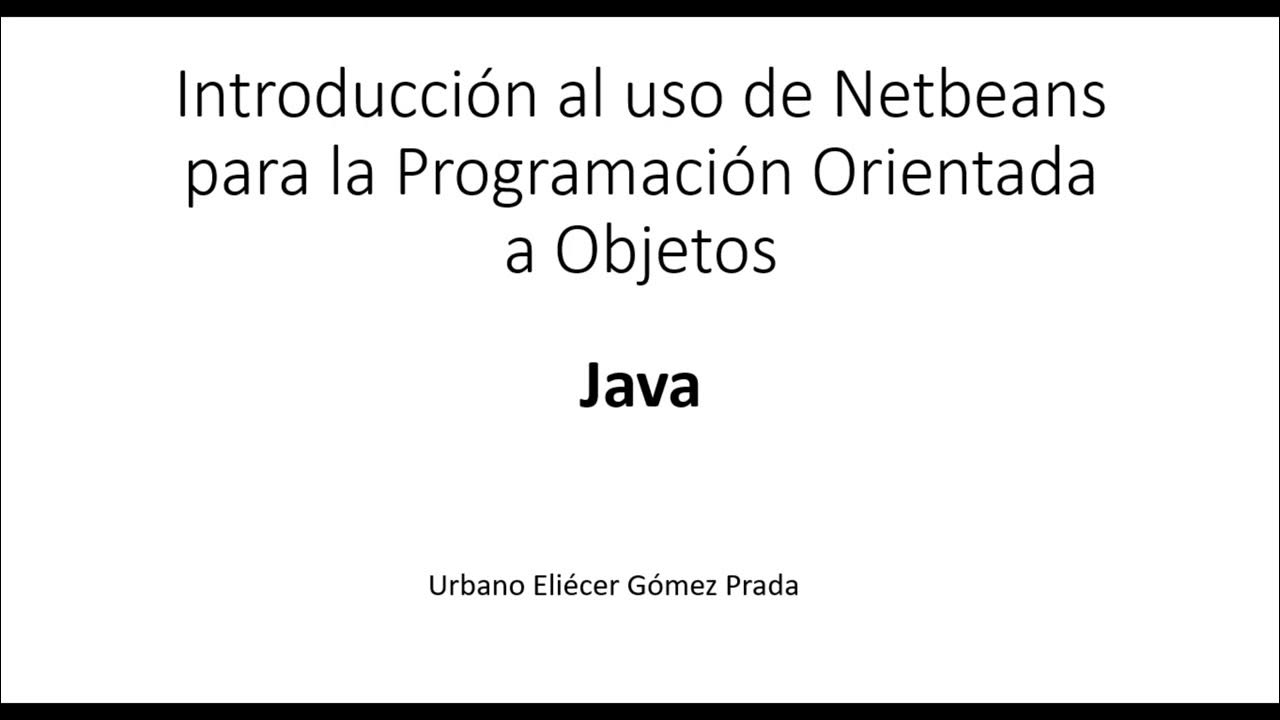Paradigmas - POO - Java - Uso de NetBeans - YouTube