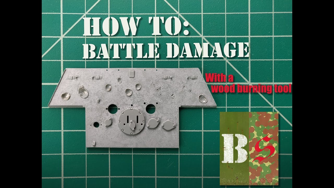 How to: Battle Damage (Styrene) with a wood burning tool - All scales ...