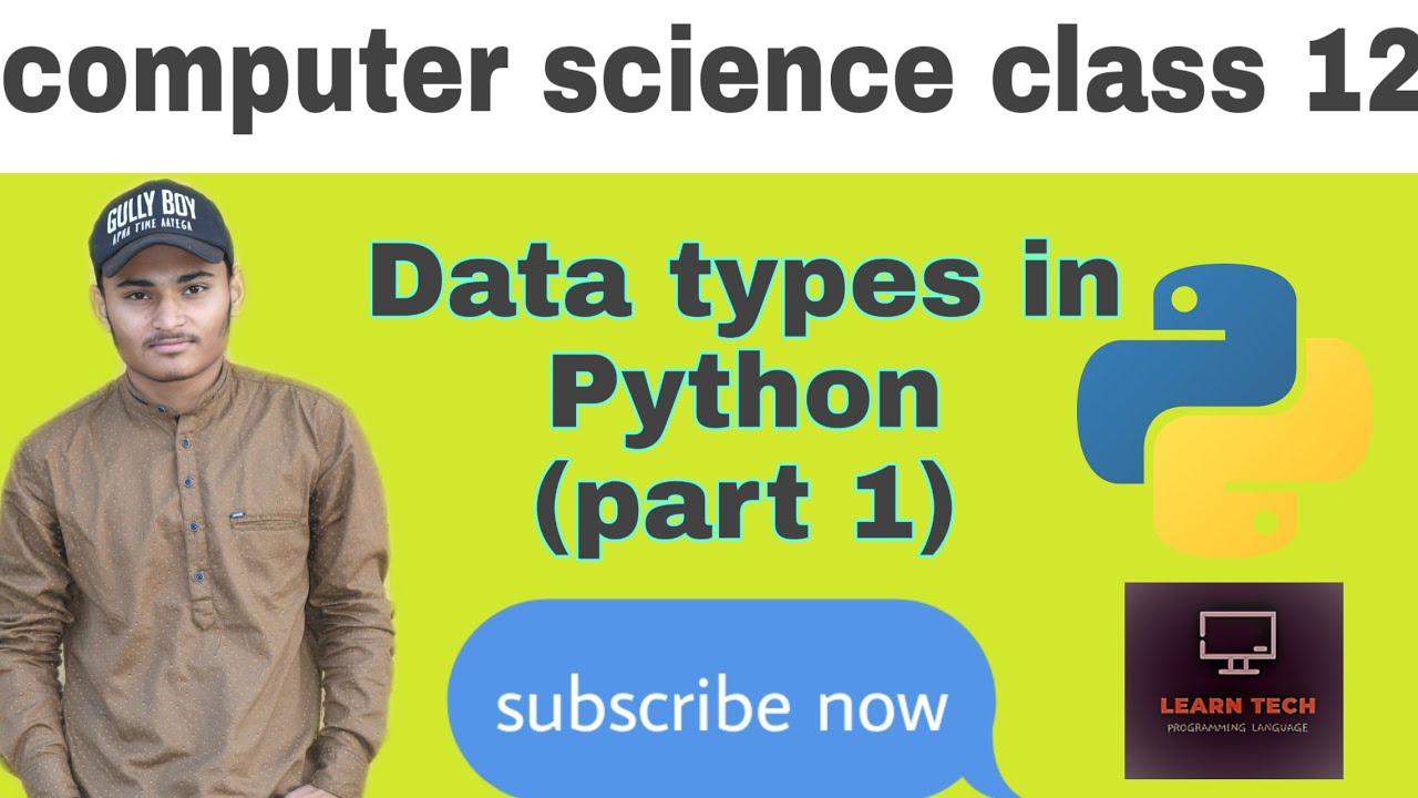 Data types in Python part -1 - YouTube