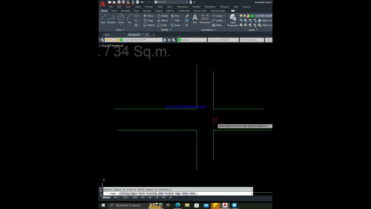 Trim Command In AutoCAD shortsvideo YouTube Trim Command In AutoCAD shortsvideo YouTube
