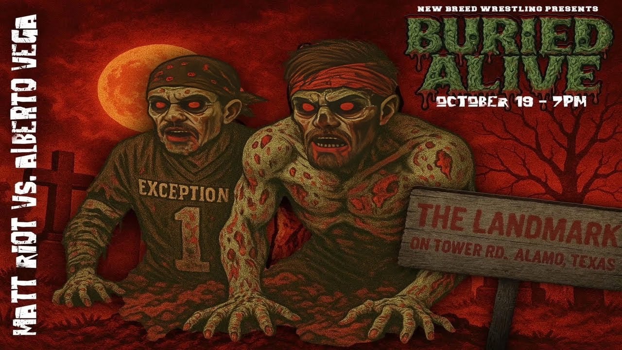 New Breed Wrestling (Buried Alive) Matt Riot vs Alberto Vega (Oct. 19 ...