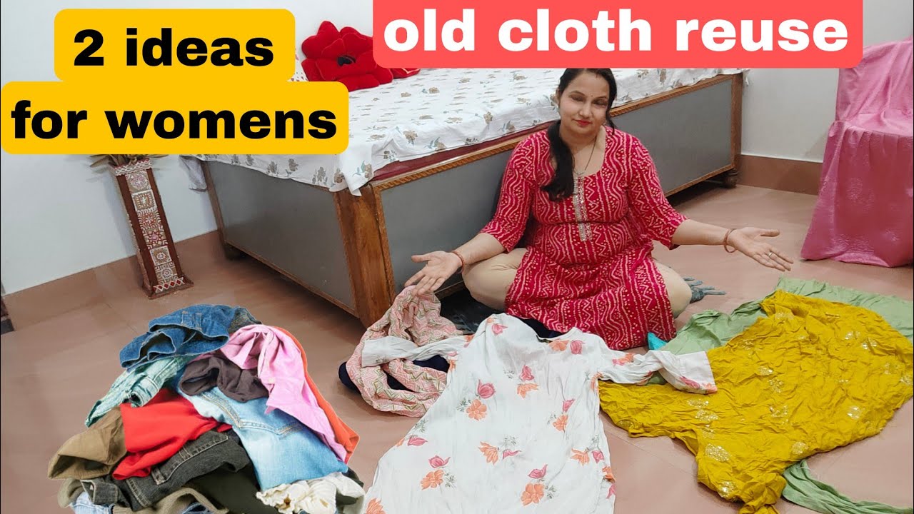 पुरानी कुर्ती को Reuse करने के 2 wow ideas/old kurti/old cloth reuse ideas at home/ no cost diy ...