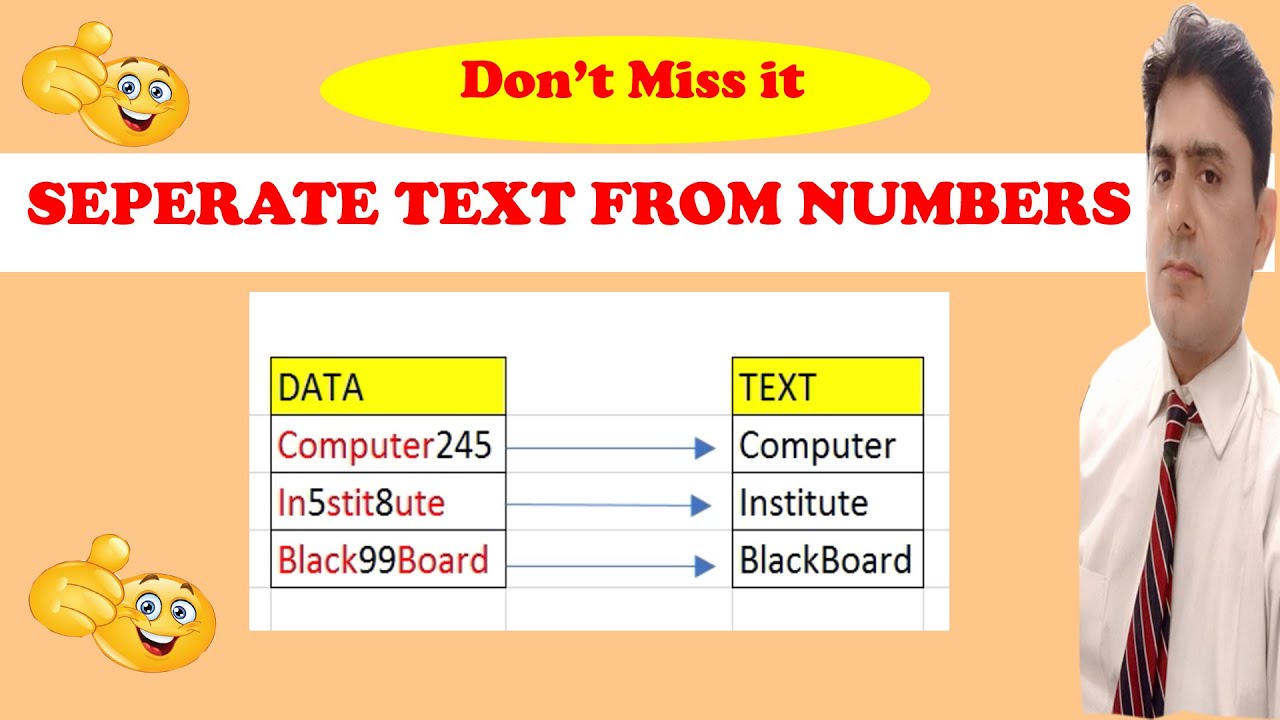 How To Separate Extract Text From Numbers How To Separate Numbers How To Separate Extract Text From Numbers How To Separate Numbers