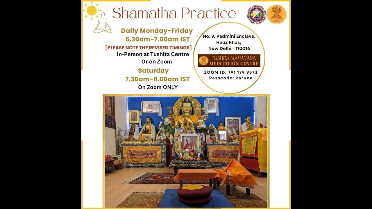 9th May 2023 - Guided Shamatha (Breath-Awareness) Meditation with Setup ...