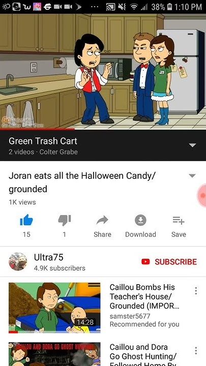 Joran eats all the Halloween Candy/ grounded - YouTube