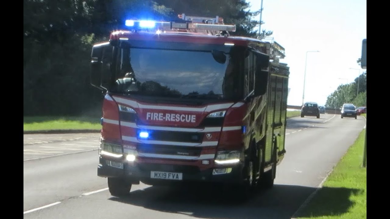 BRAND NEW Shropshire Fire Engine Responding - Telford Central 2019 ...