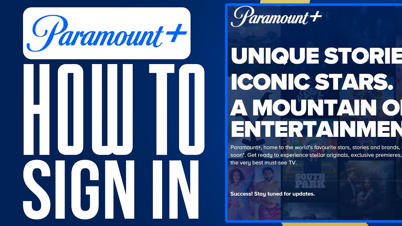 How To Sign Into Paramount Plus (2025) Full Guide - YouTube