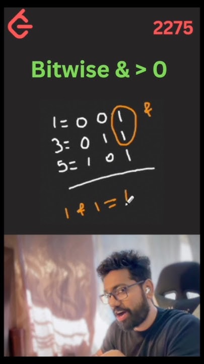 Leetcode 2275. Largest combination with Bitwise And greater than 0 - YouTube