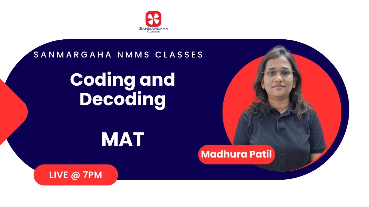 Sanmargaha NMMS Classes - Coding and Decoding - MAT - YouTube