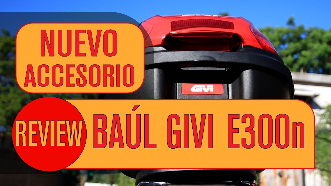 Baúl Givi, modelo E300n para la Suzuki GN 125 - YouTube