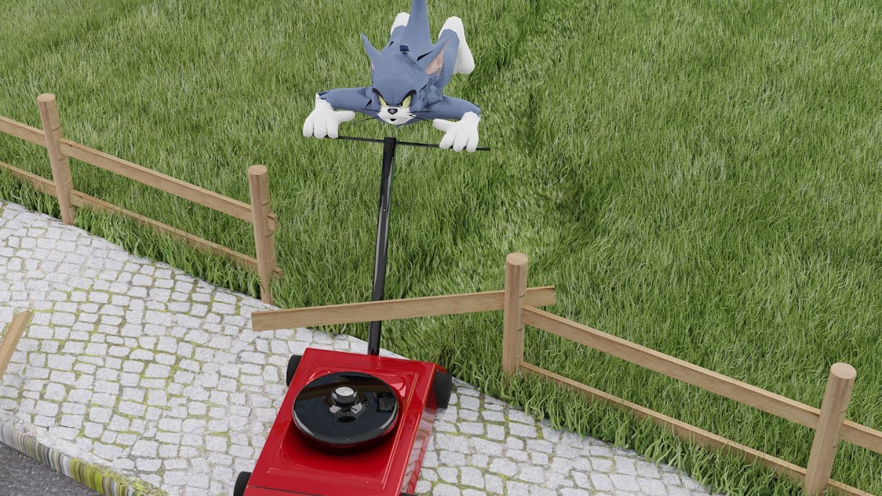 Cutting-Edge Animation: Tom's Unbelievable Grass-Cutting in Blender ...