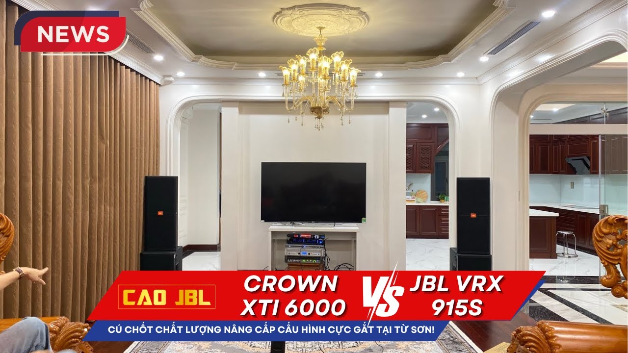 Combo JBL VRX 915S + Crown XTi 6000: Cú chốt chất lượng nâng cấp cấu ...